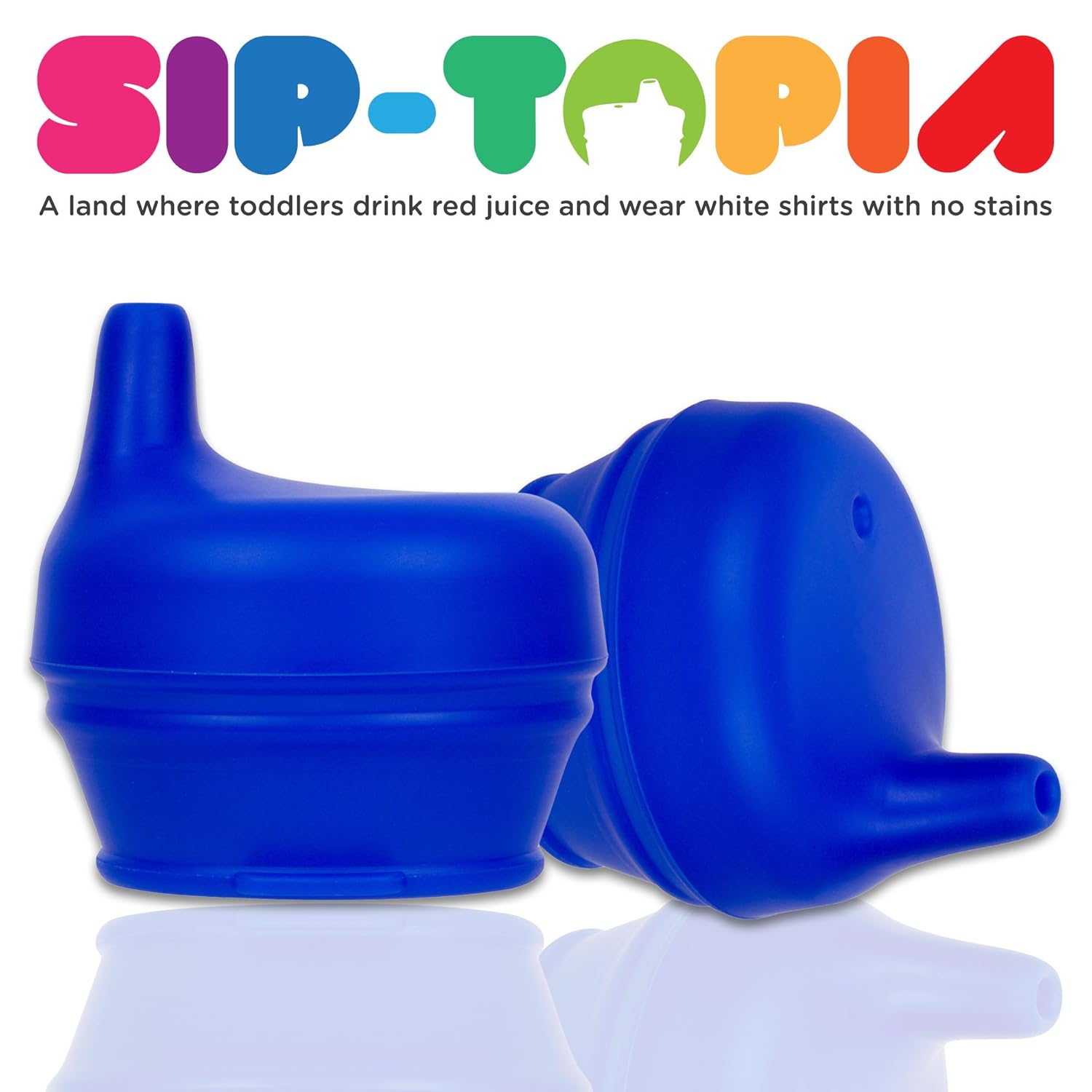 Amazon.com : Sip-Topia Safe Sippy Lid (6 Pack) – Blue Universal Food ...