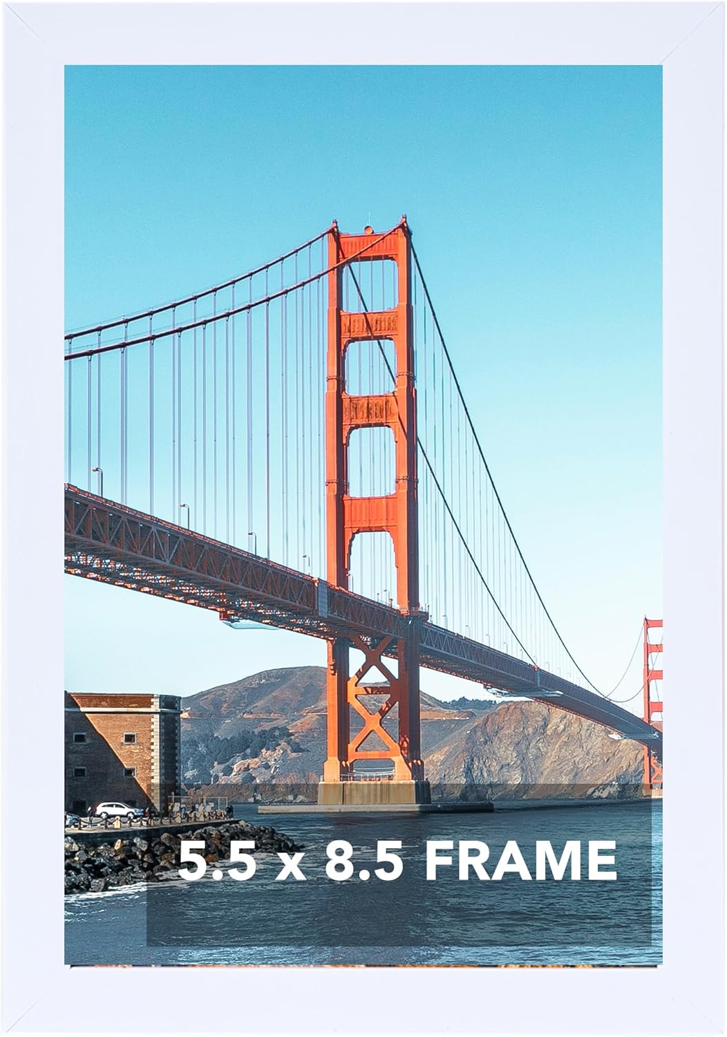 Amazon.com - OMISHE 5.5x8.5 inch Picture Frame White for Wall Hanging ...