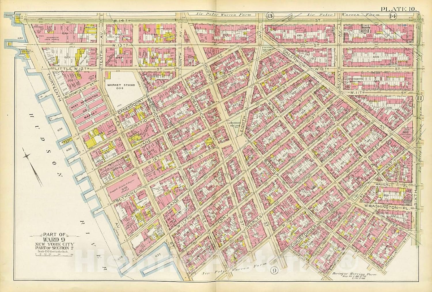 Amazon.com: Historic Wall Map - Atlas of The City of New York ...