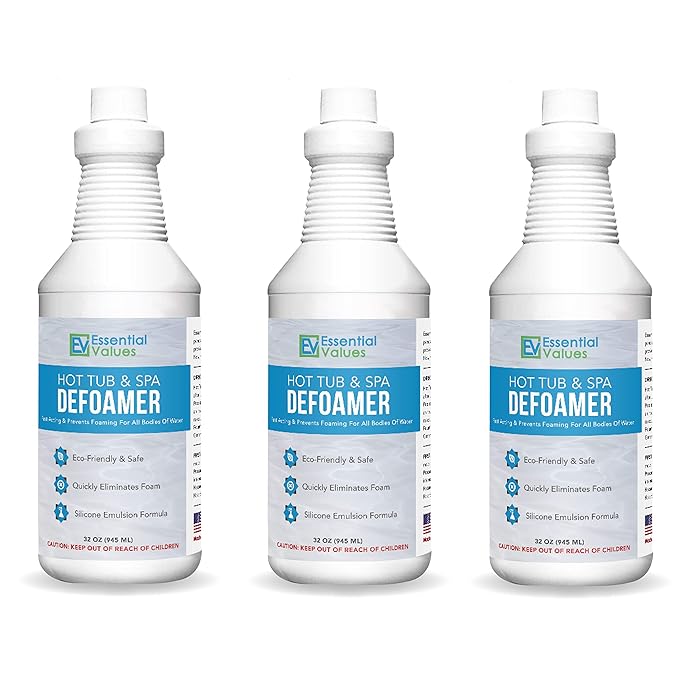 Buy Essential Values 3 Pack Hot Tub, Pool & Spa Defoamer (32 OZ ...