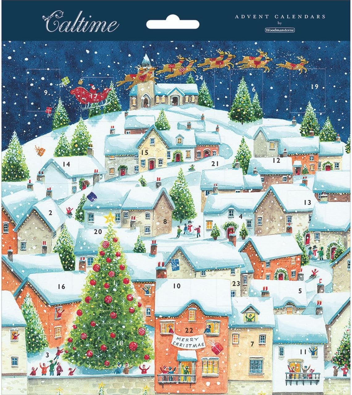 Snowy Village Christmas Advent Calendar | Traditional Picture Advent ...