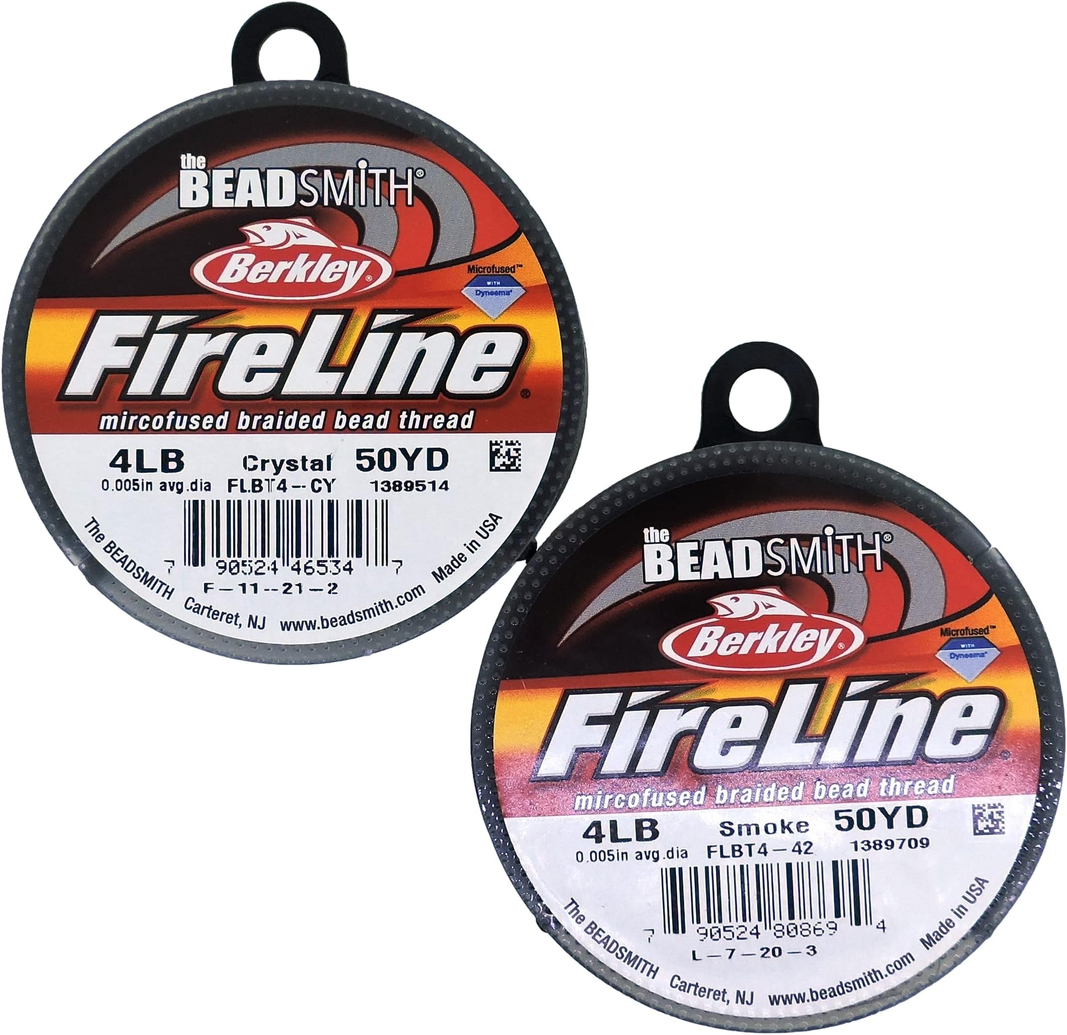 Amazon.com: Bundle of 2 Colors: Fireline Beading Thread, 50 Yards/Spool ...