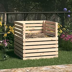 Gecheer Composter Garden Composter Wooden Compost Container Recycling ...