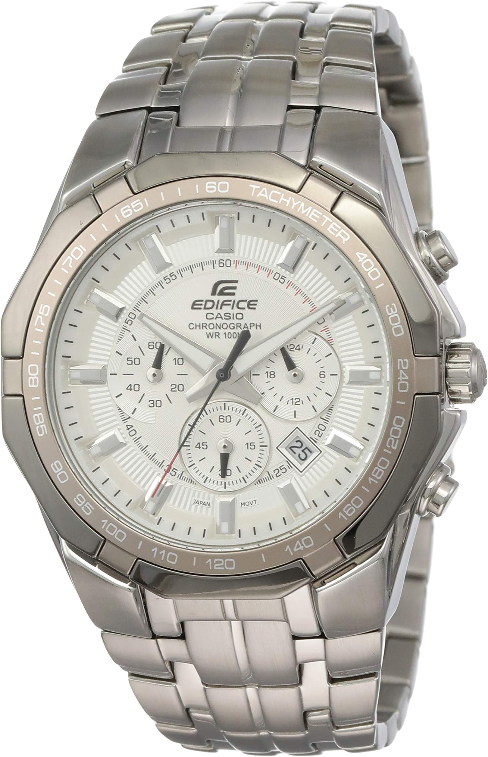 Casio Edifice Chronograph White Dial Men's Watch - EF-540D-7AVDF(ED373 ...