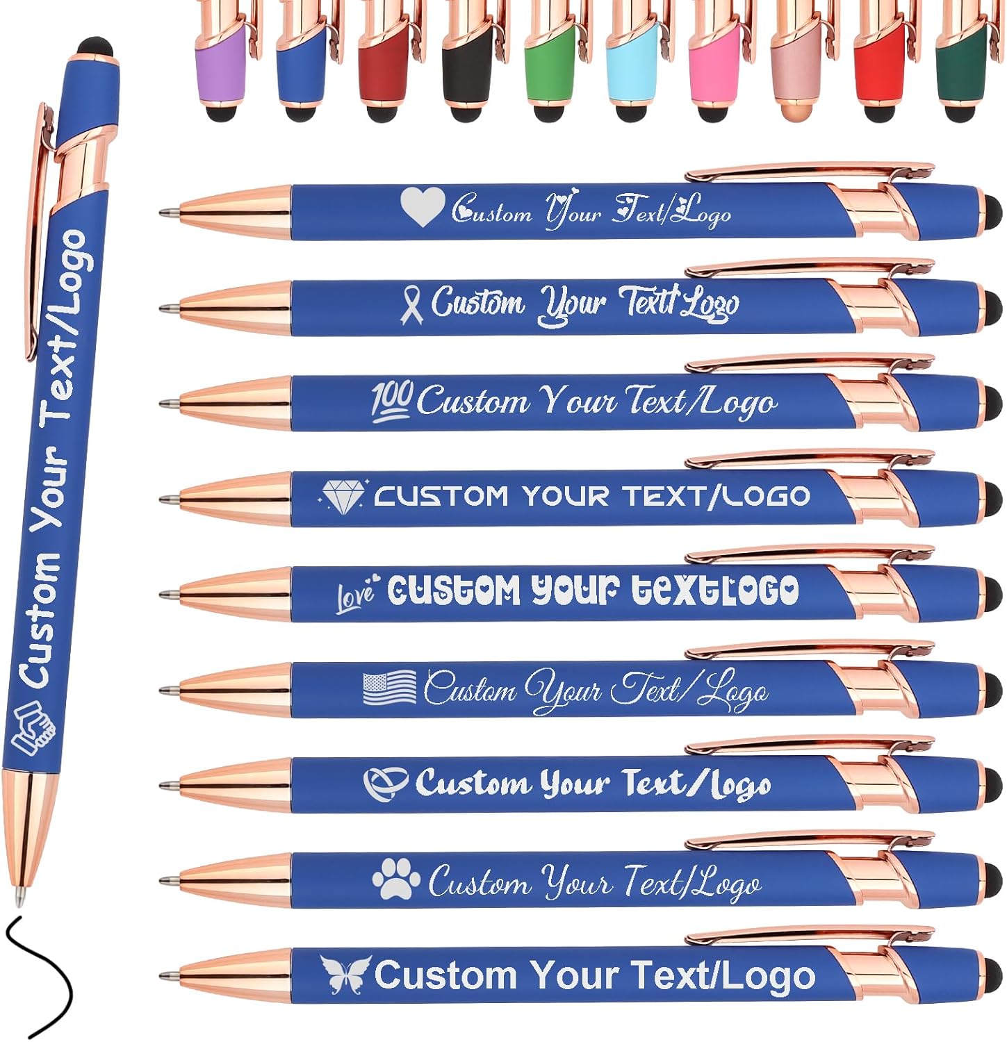 Amazon.com: 10 PCS Personalized Pens with Free Engraving - Premium ...