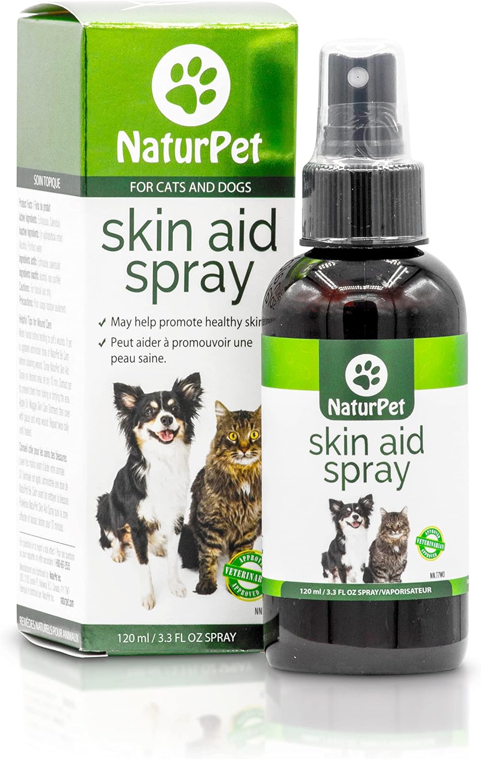 NaturPet Skin Aid Spray for Cats and Dogs | First Aid Spray for Wound ...