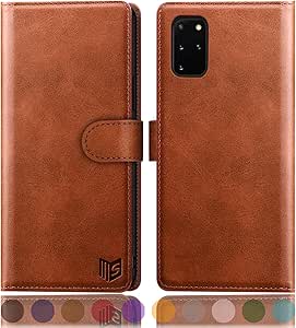 Amazon.com: SUANPOT for Samsung Galaxy S20+/S20 Plus 6.7"(Non S20 6.2"/S20 Ultar 6.9") Leather ...
