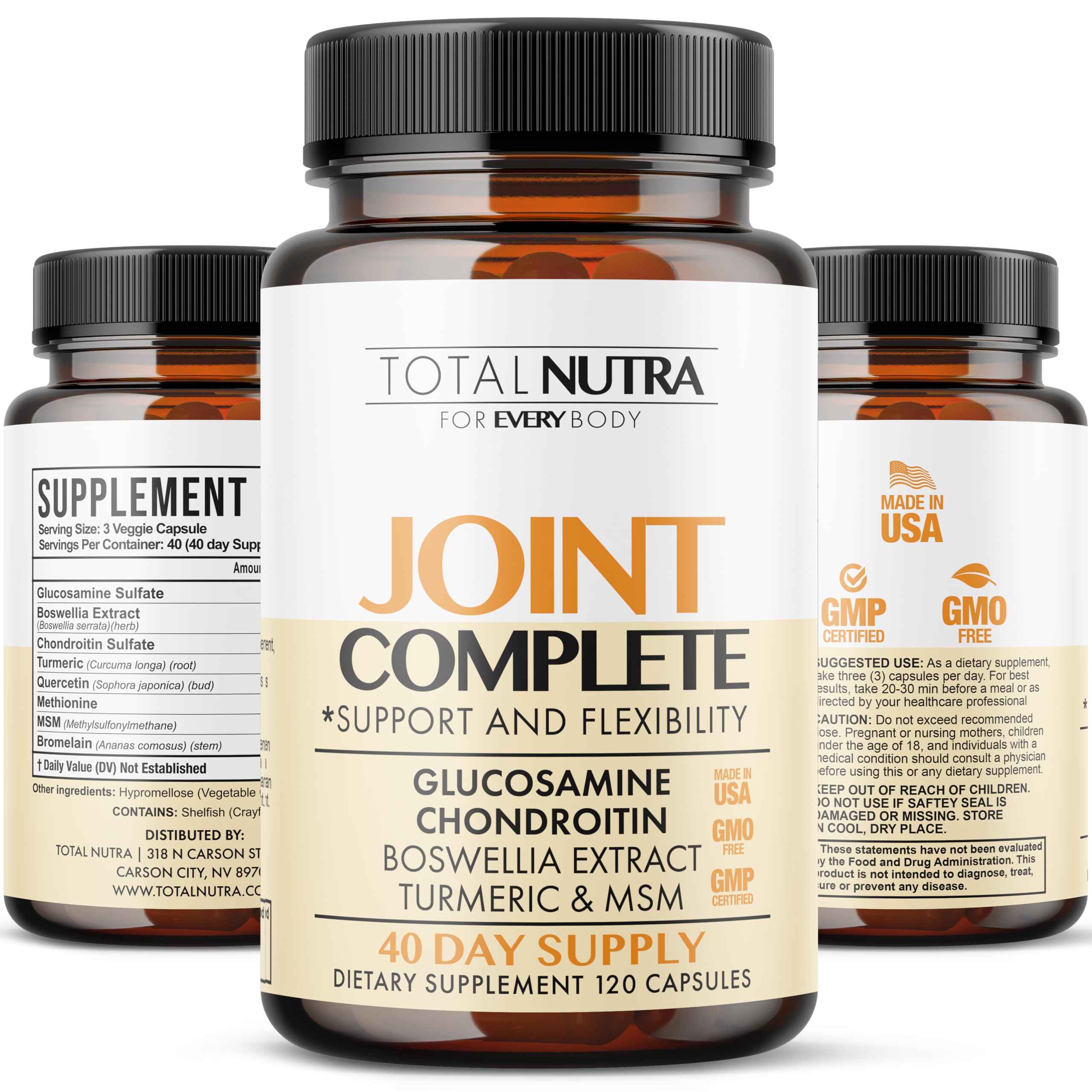 Amazon.com: Glucosamine Chondroitin MSM Turmeric 2100mg – Joint ...