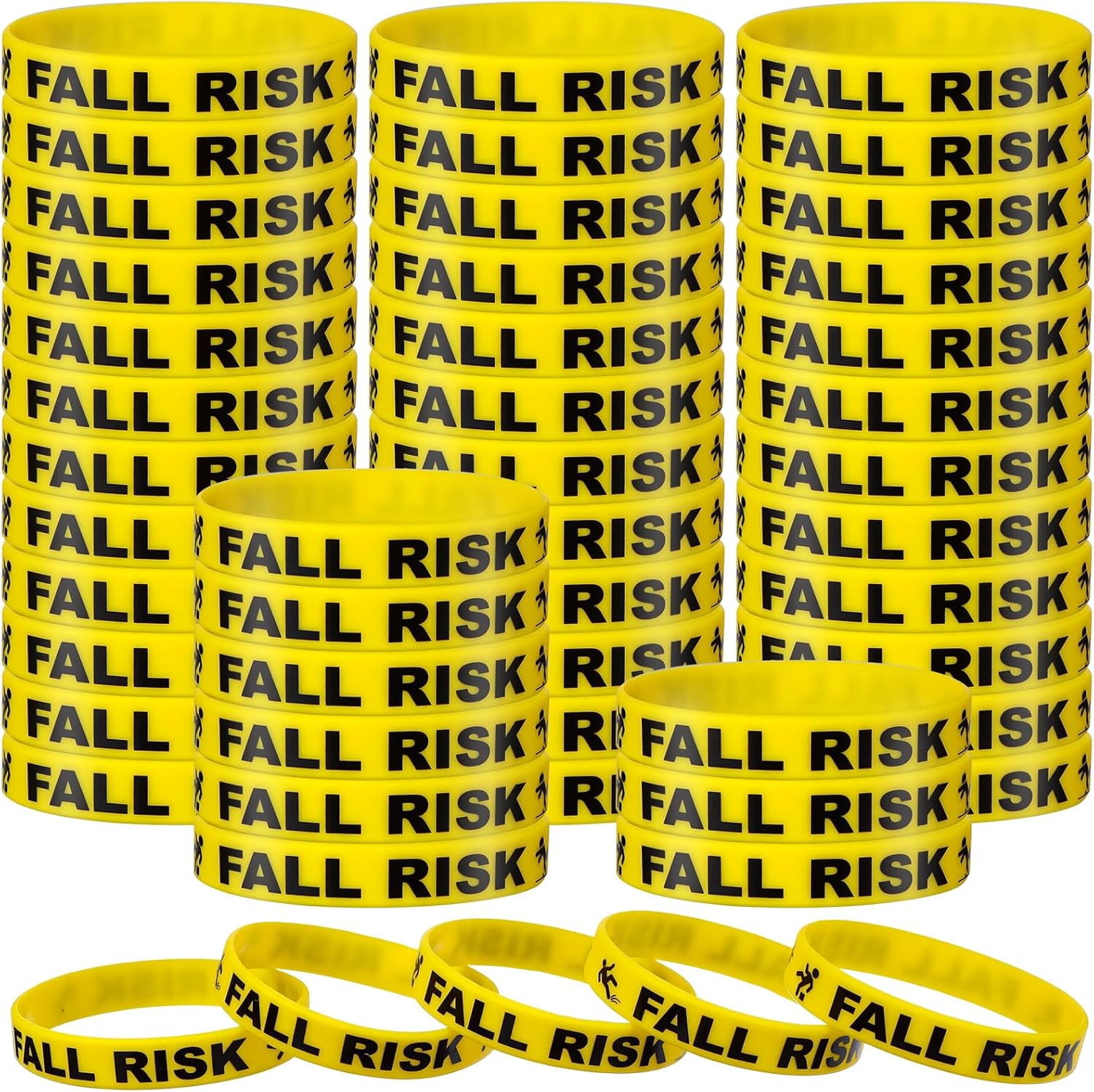 Amazon.com: 50 Pcs Fall Risk Bracelet Emergency Alert Wristband for ...