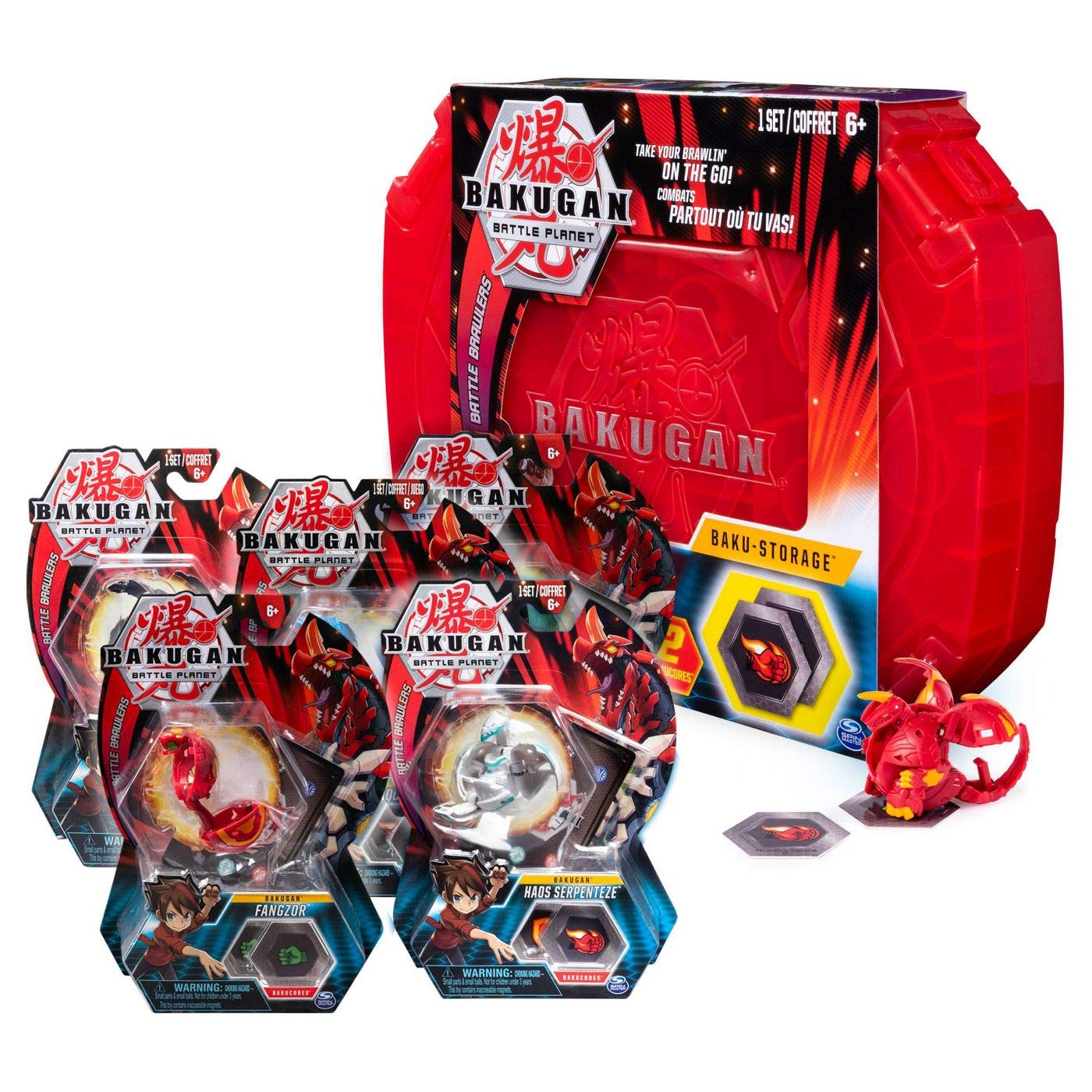 Bakugan Champions Collectors Pack Storage Case and 6 Bakugan Set- Buy ...