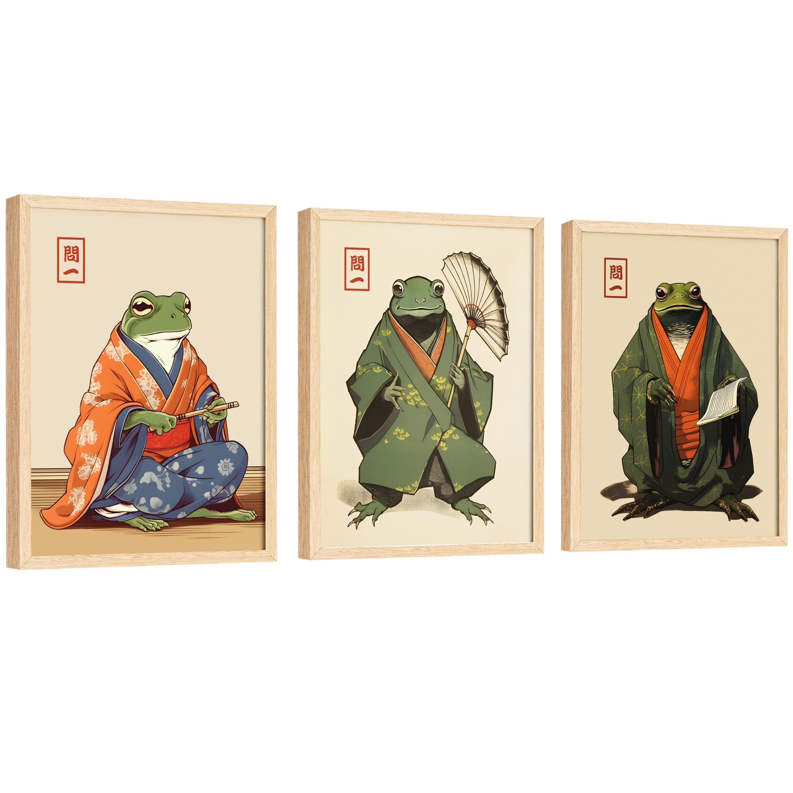 Amazon.com: EXCOOL CLUB Vintage Frog Poster - 12x16 Asian Frog Wall Art ...