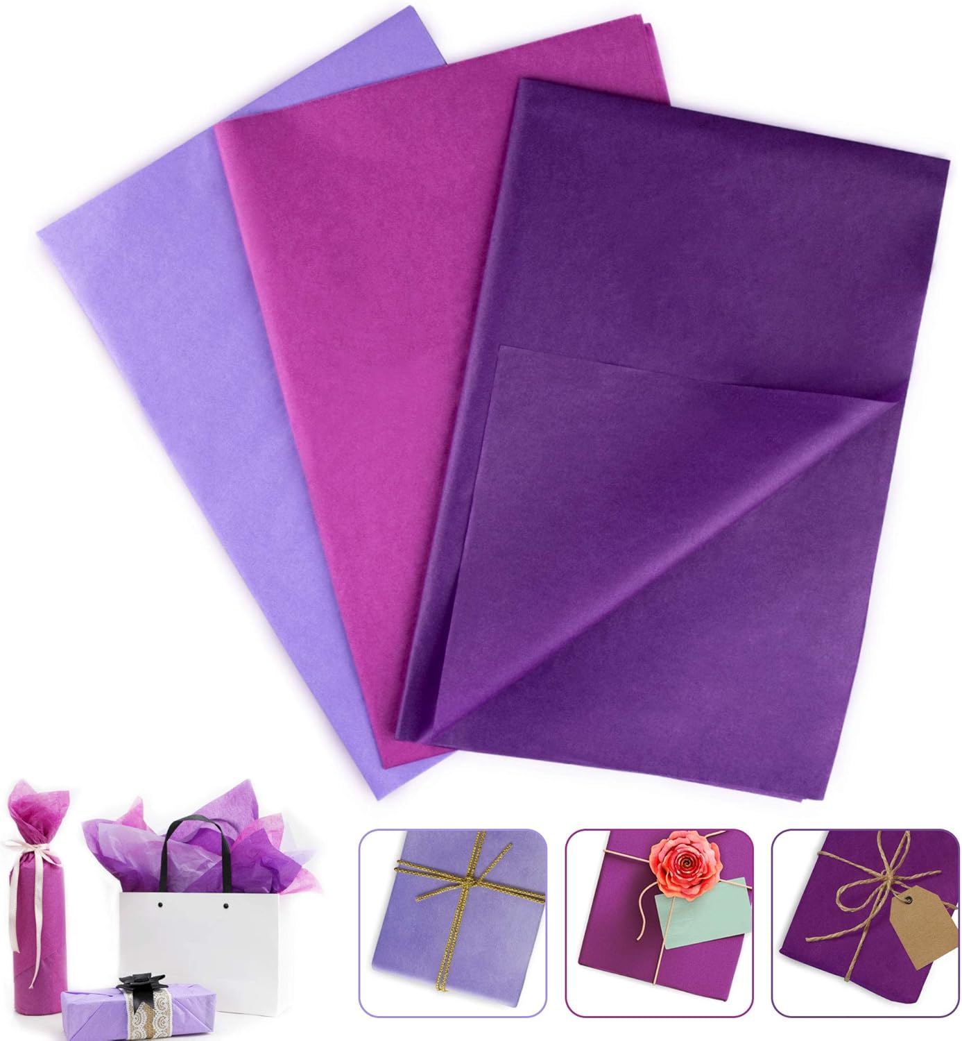 Amazon MR FIVE Assorted Purple Tissue Paper Bulk Gift Wrapping amazon-mr-five-assorted-purple-tissue-paper-bulk-gift-wrapping