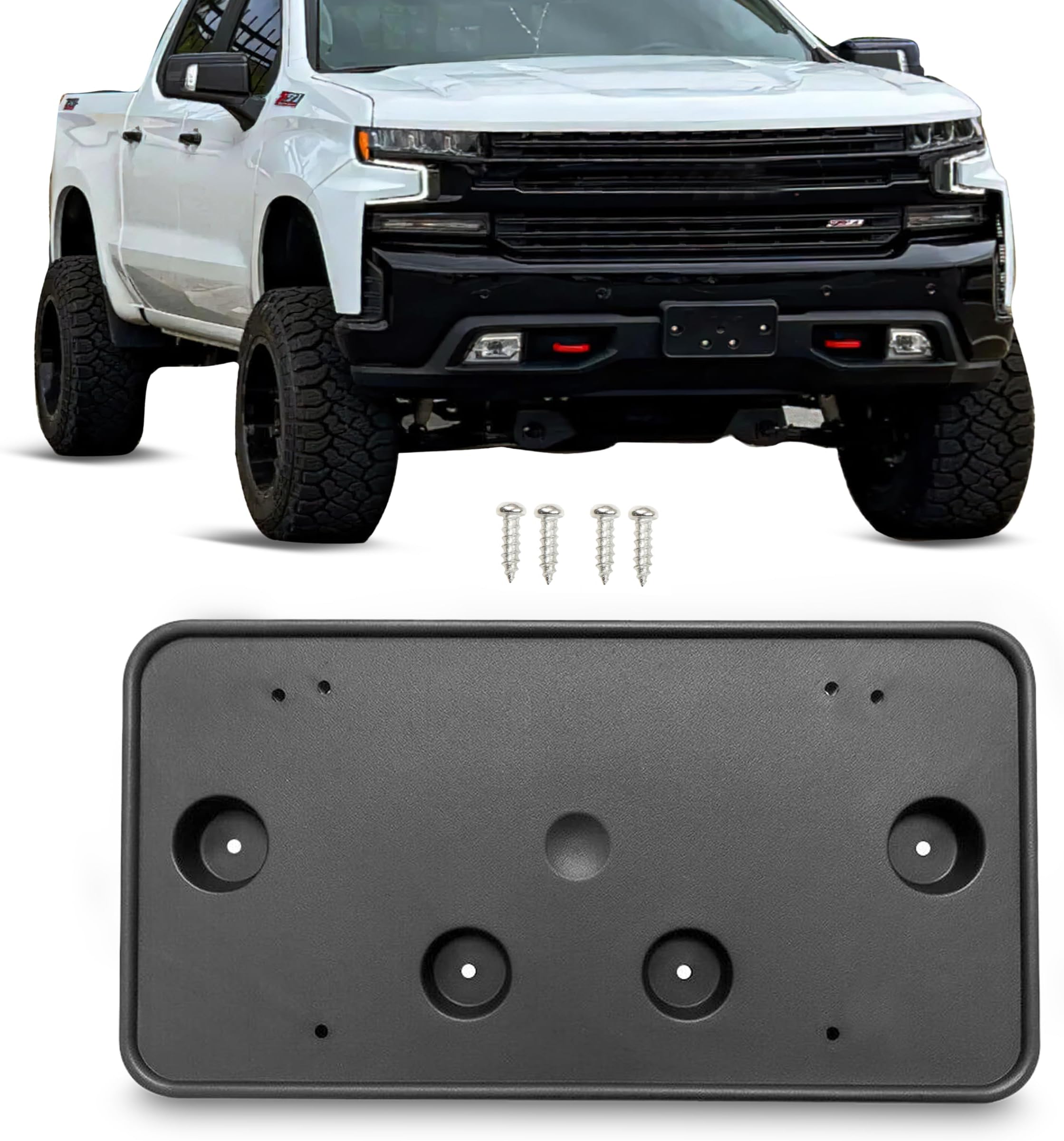 Amazon.com: KYYET Front Bumper License Plate Frame Bracket Holder Fits ...