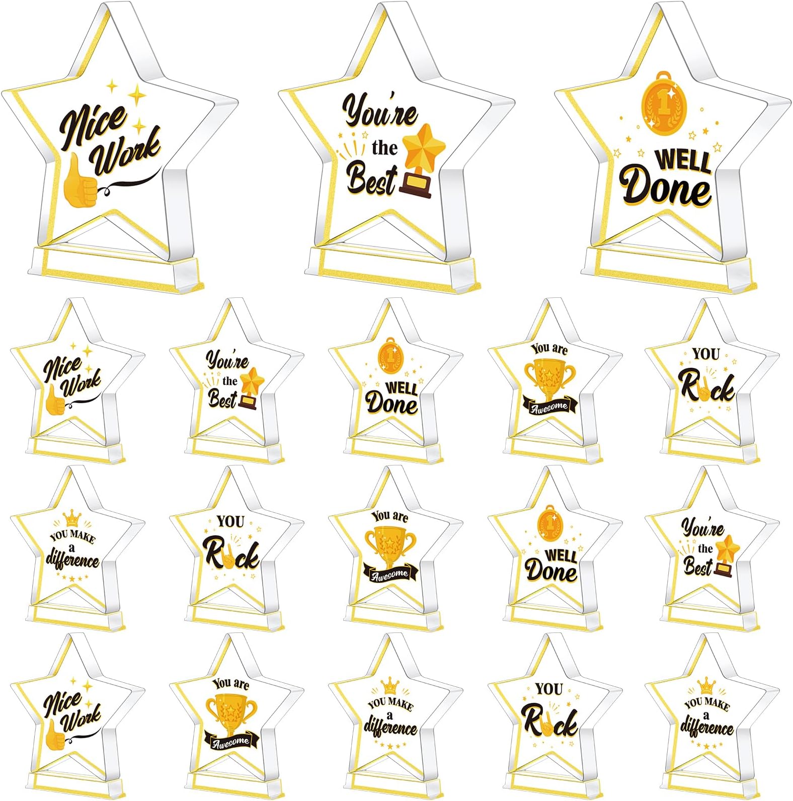 Amazon.com: 30Pcs Funny Employee Appreciation Awards Gifts Bulk Acrylic ...