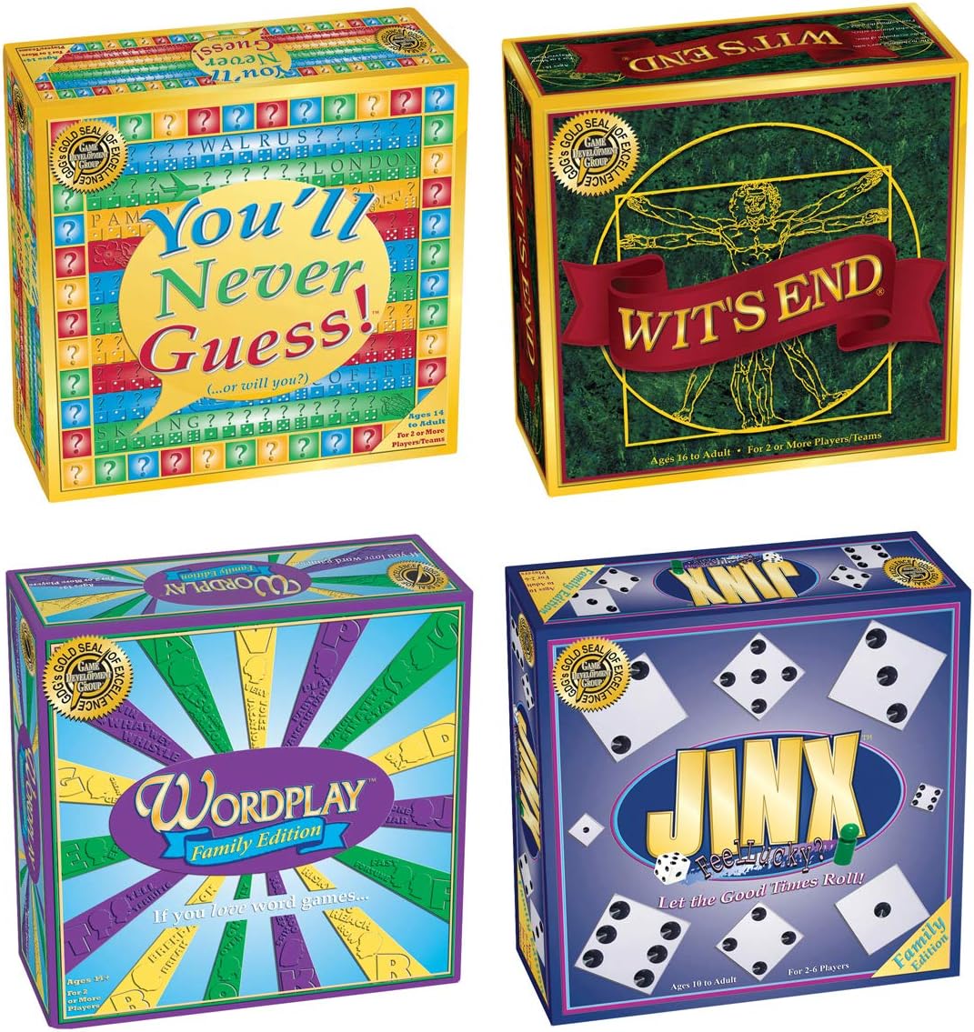 Amazon.com: You'll Never Guess + Wit's End + Wordplay + Jinx = Fun ...