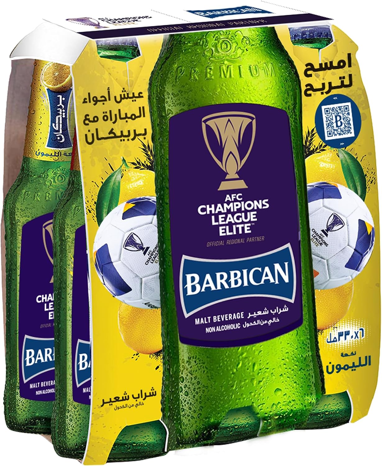Barbican Lemon Non-Alcoholic Malt Beverage 330ml : Buy Online at Best ...