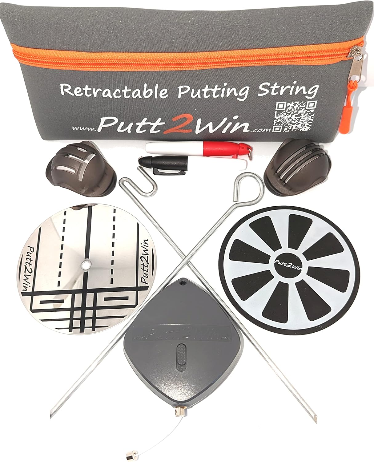 Putting String Golf Training Aid Putt2Win Pro 20ft Automatic ...