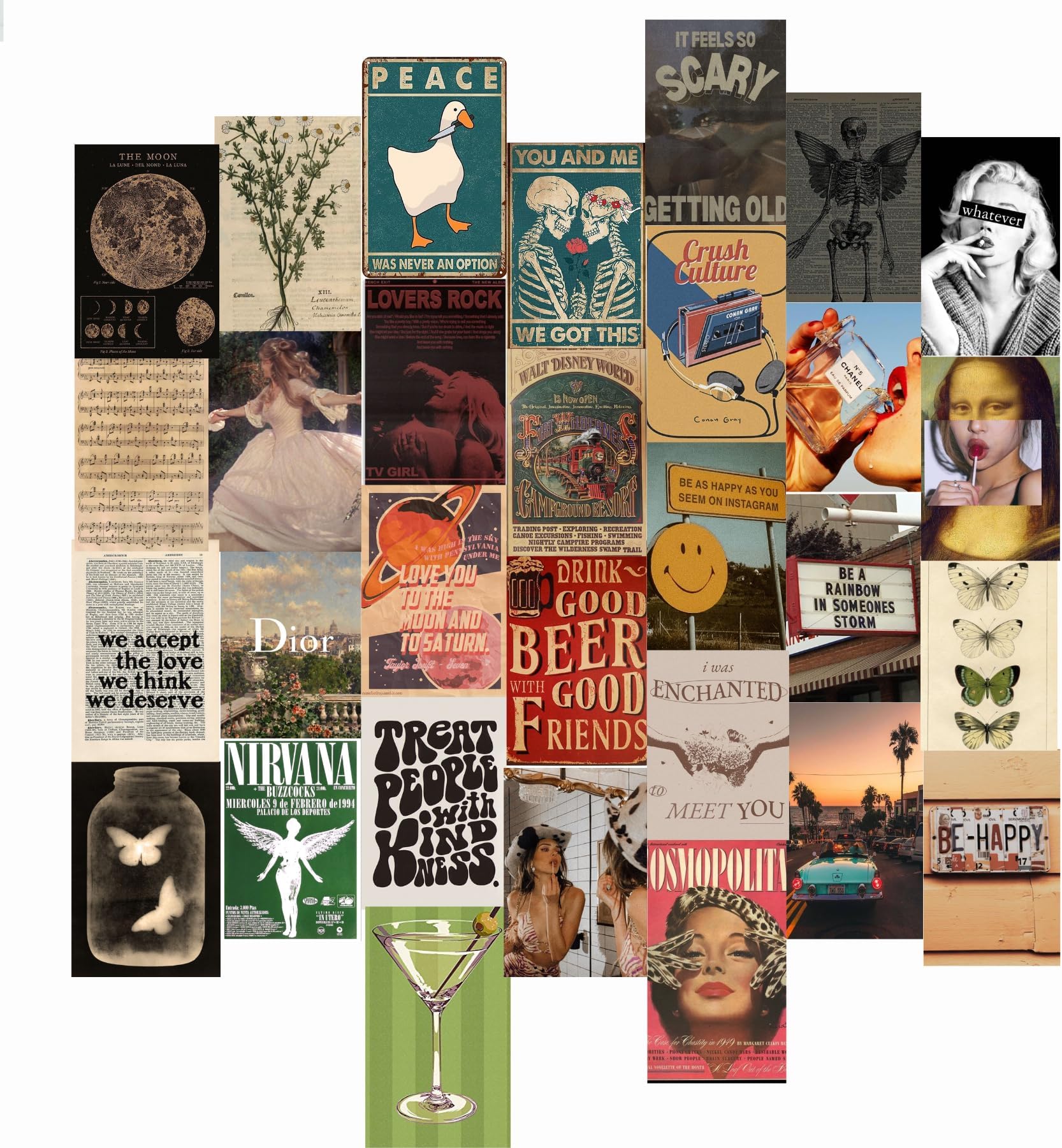 Quary Aesthetic Wall Collage Kit | 32pcs (4 × 6inch) Aesthetic Posters ...