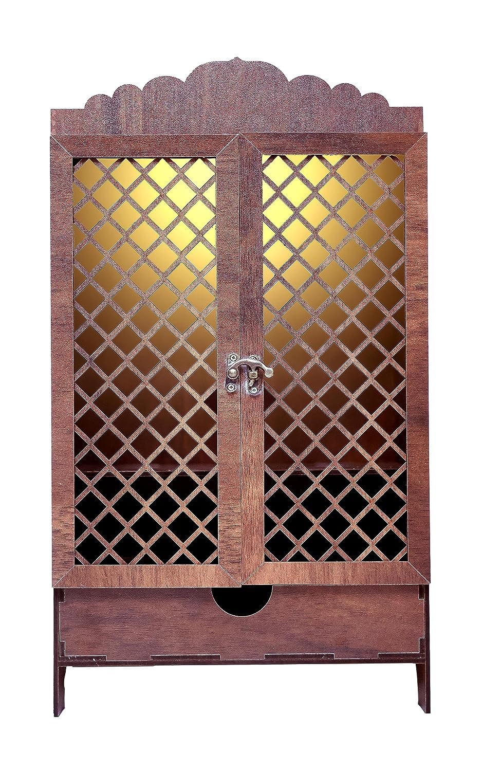 Buy A.D.FRESH MDF Home Temple with Led spot Light for Home Office ...