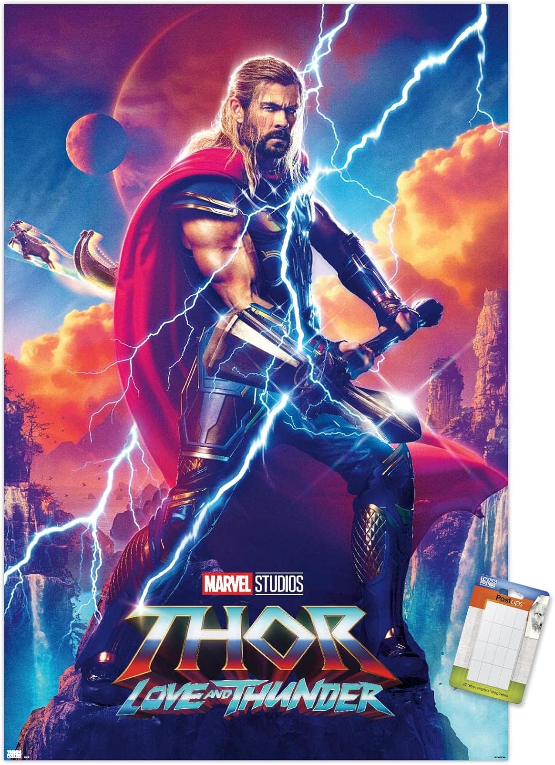 Amazon.com: Marvel Thor: Love and Thunder - Thor Odinson One Sheet Wall ...