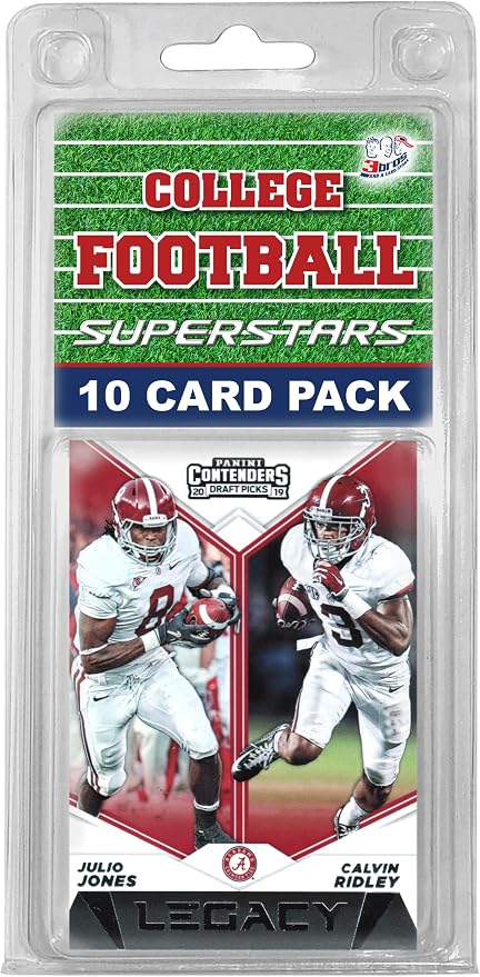 Amazon.com: Alabama Crimson Tide- (10) Card Pack College Football ...