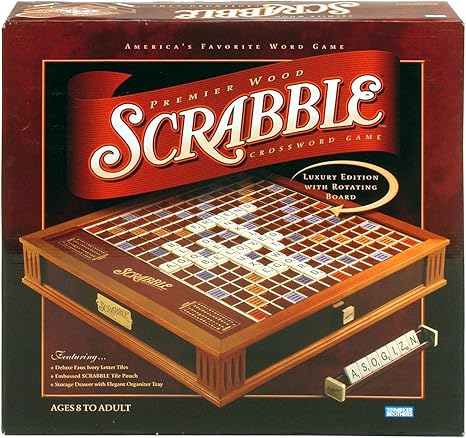 Amazon.com: Scrabble Premier Wood Edition : Toys & Games