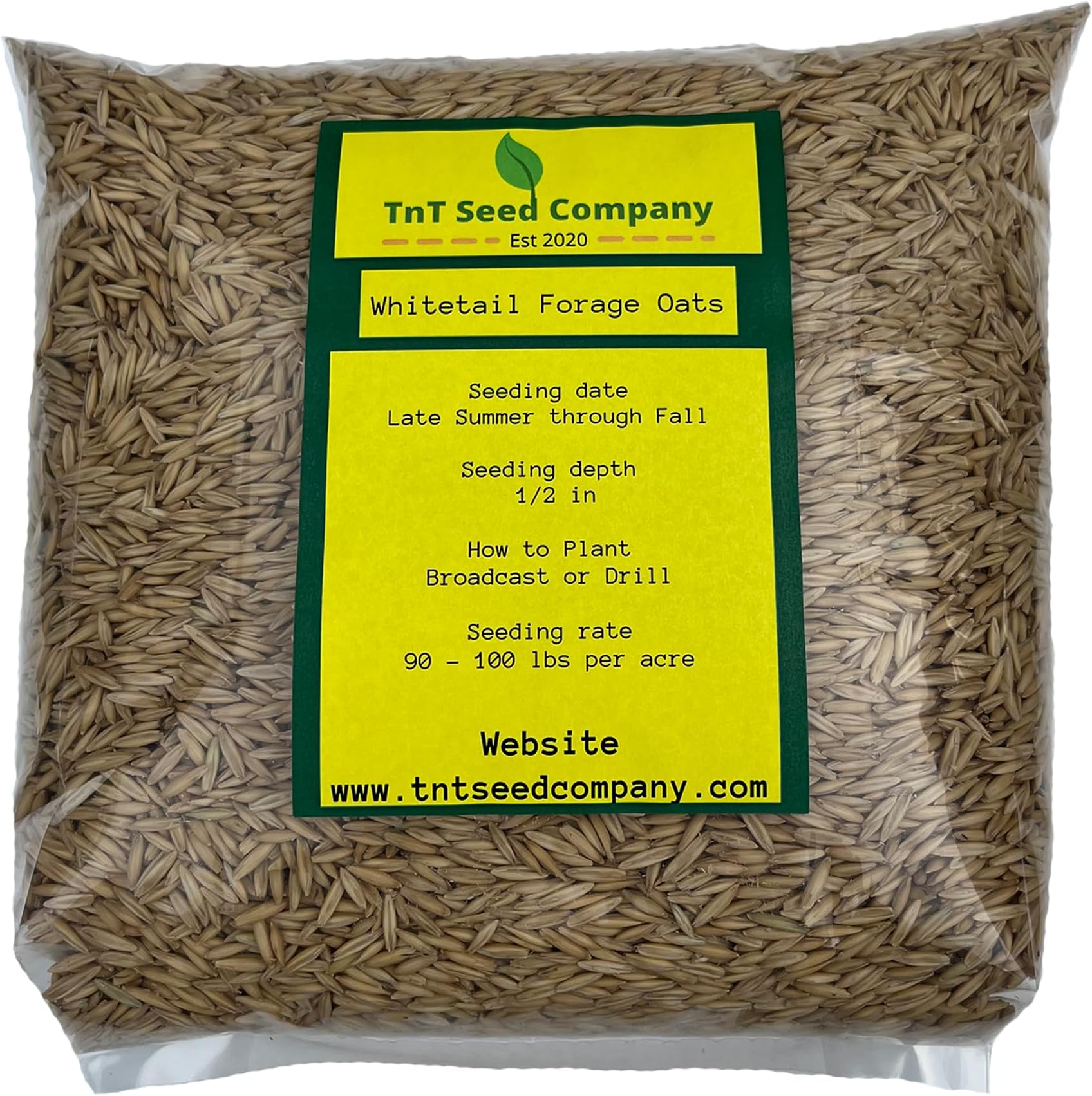 Amazon.com : TnT Seed Company Whitetail Forage Oats, Food Plot Seed ...