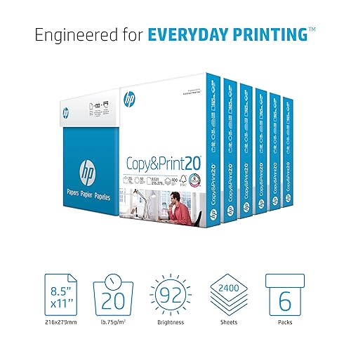 Snapklik.com : HP Printer Papers 8.5 X 11 Paper Copy &Print 20 Lb 6 ...