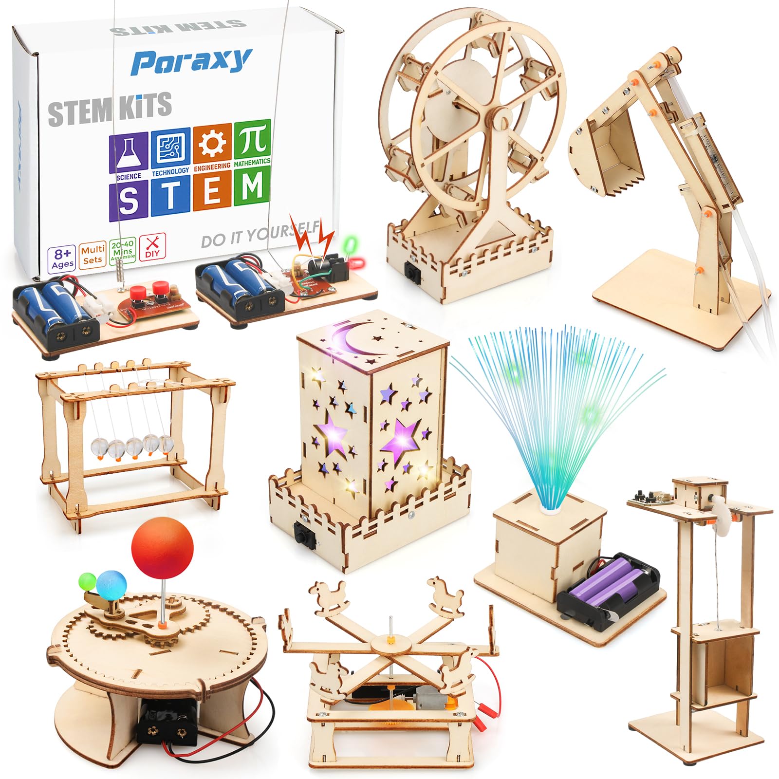 Amazon.com: 9 in 1 Science Kits for Kids Age 8-12, STEM Toys for Boys 8 ...