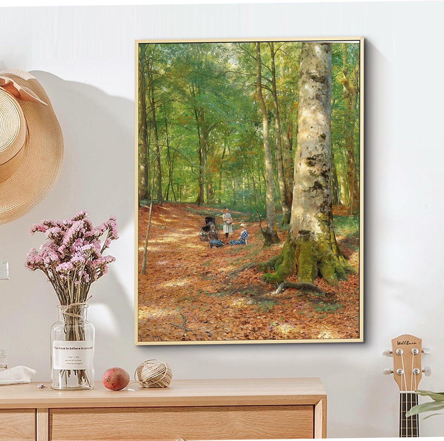 Peder Mork Monsted Painting – Póster de The Woodland Glade ...