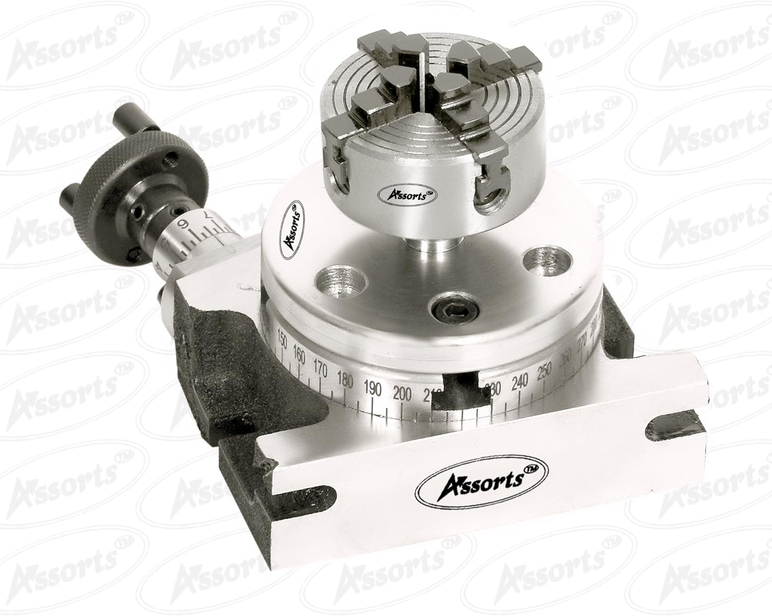 Assort's Horizontal Vertical 3"/ 80 Rotary Tables & 50 mm Chuck & Back ...