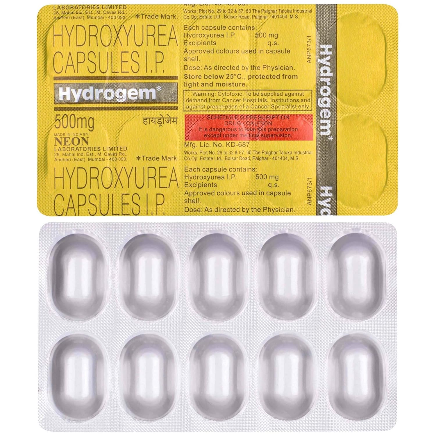 Hydrogem 500mg - Strip of 10 Capsules : Amazon.in: Health & Personal Care