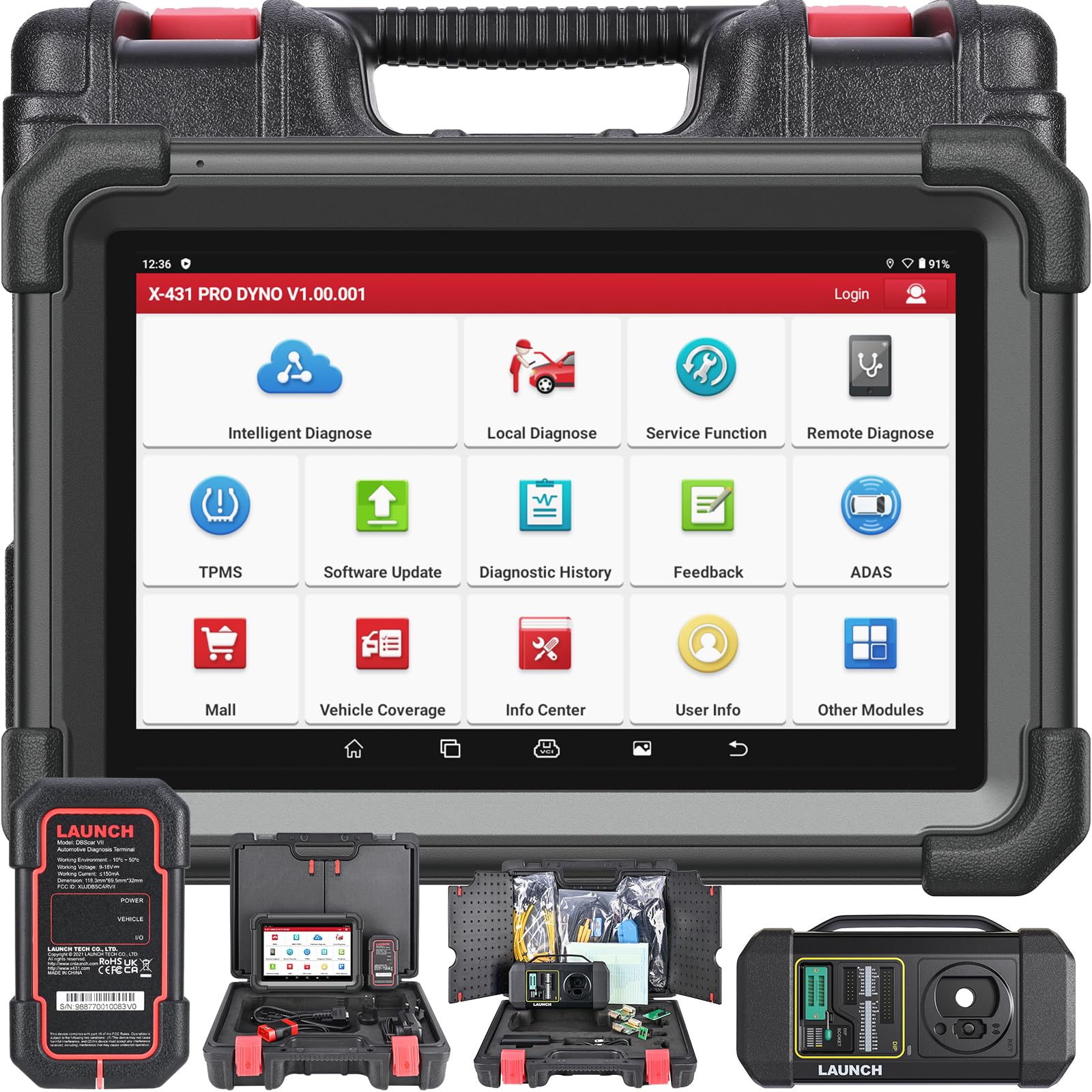 LAUNCH ELITE Diagnostic Scanner, Full Functions Scan Tool, Intelligent ...