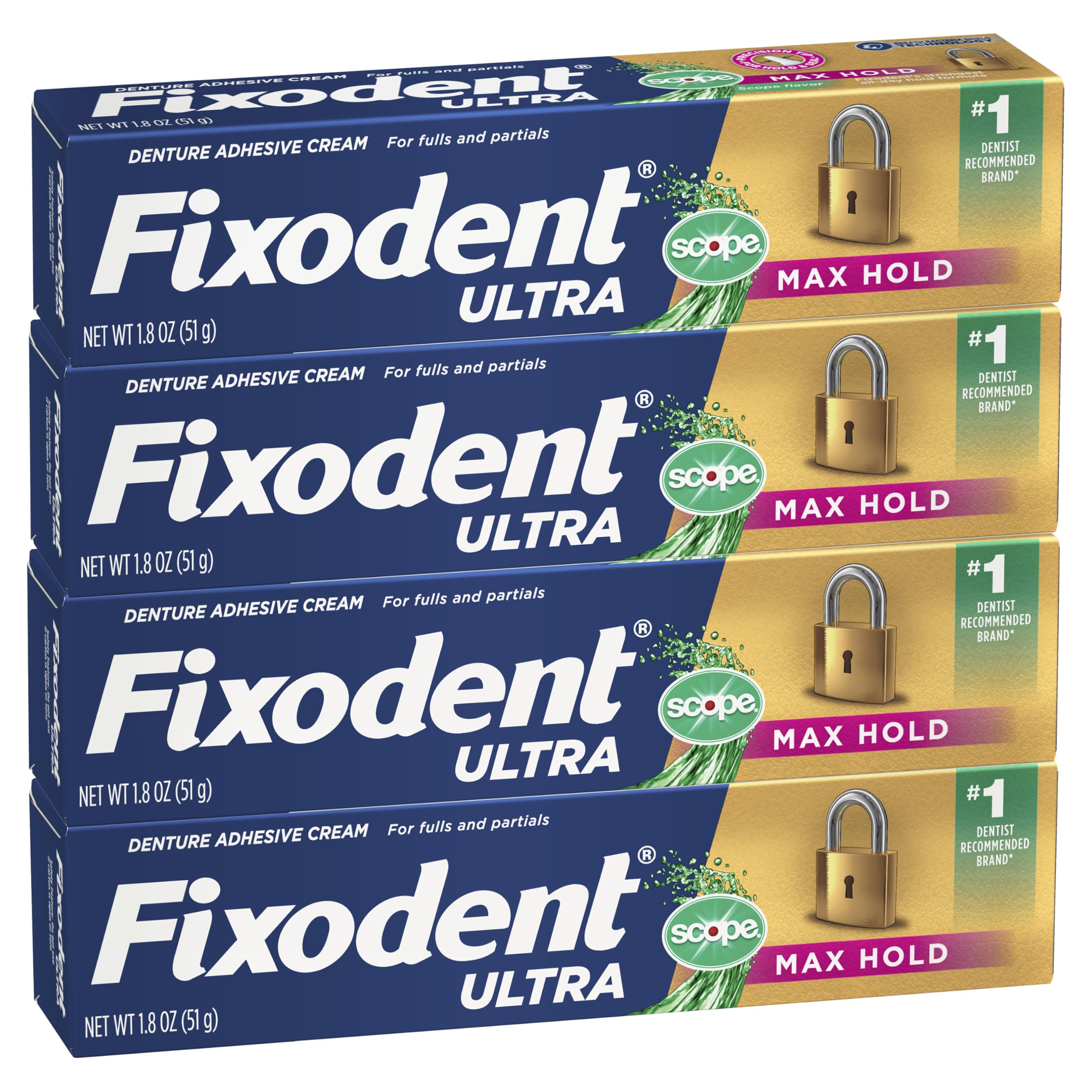 Snapklik.com : Ultra Max Hold Plus Scope Secure Denture Adhesive For ...