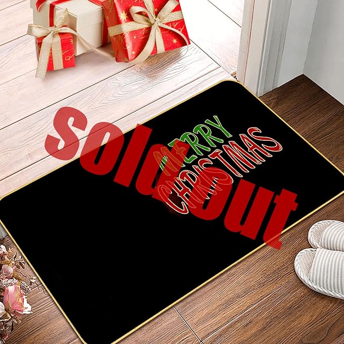 Amazon.com: ENCHAN Christmas Door Mat Xmas Welcome Merry Christmas Non ...
