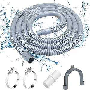 2,5 m Förlängningsslang för diskmaskin, avloppsslang, inklusive fäste ...
