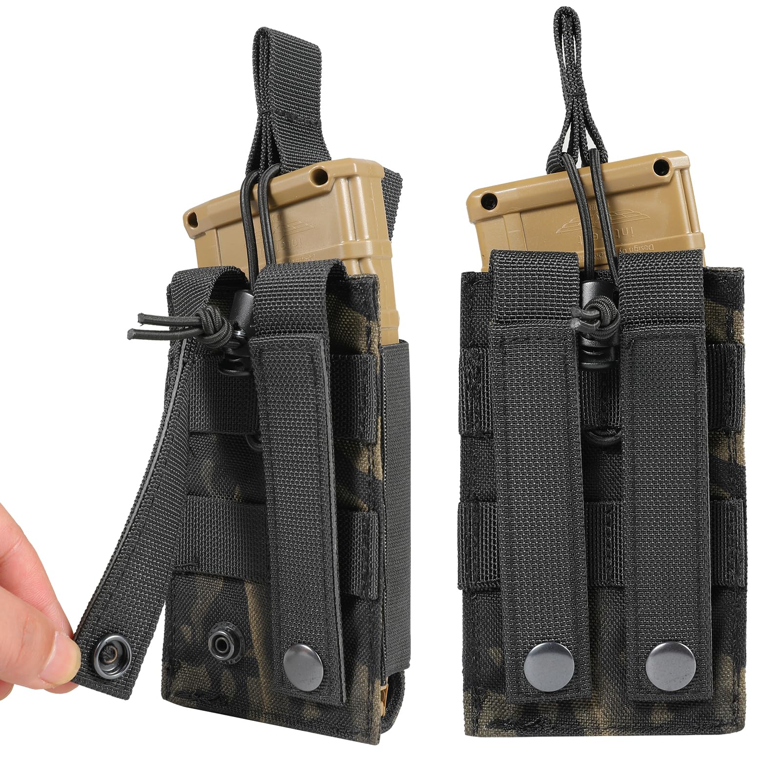 Snapklik.com : Open-Top Single/Double/Triple Molle Mag Pouch For 5.56mm ...