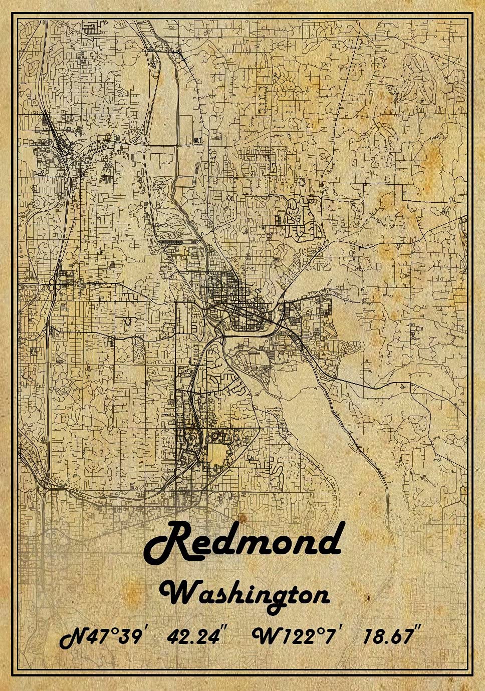 Road Map Of Redmond Washington