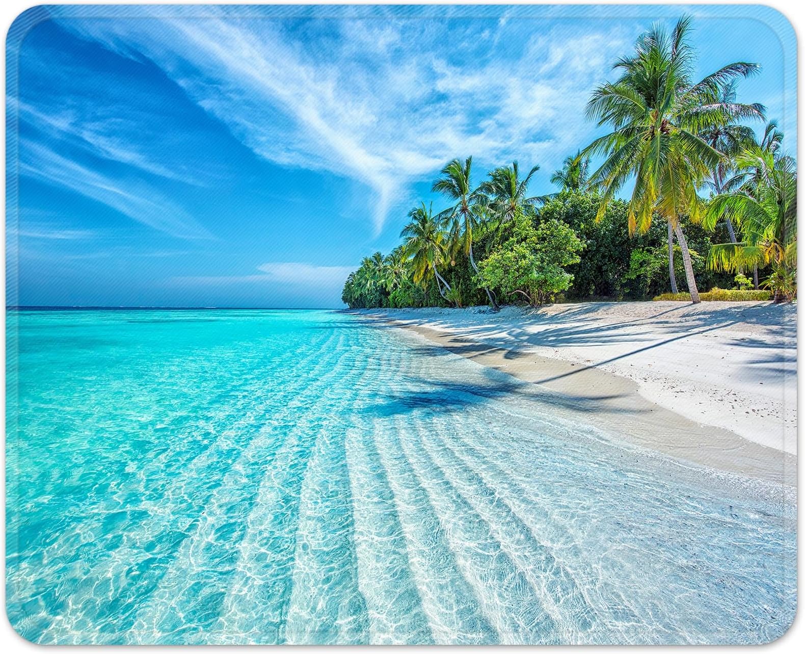 Amazon.com: Semtomn Ocean Tropical Beach Square Mouse Pad 9.5" x 7.9 ...