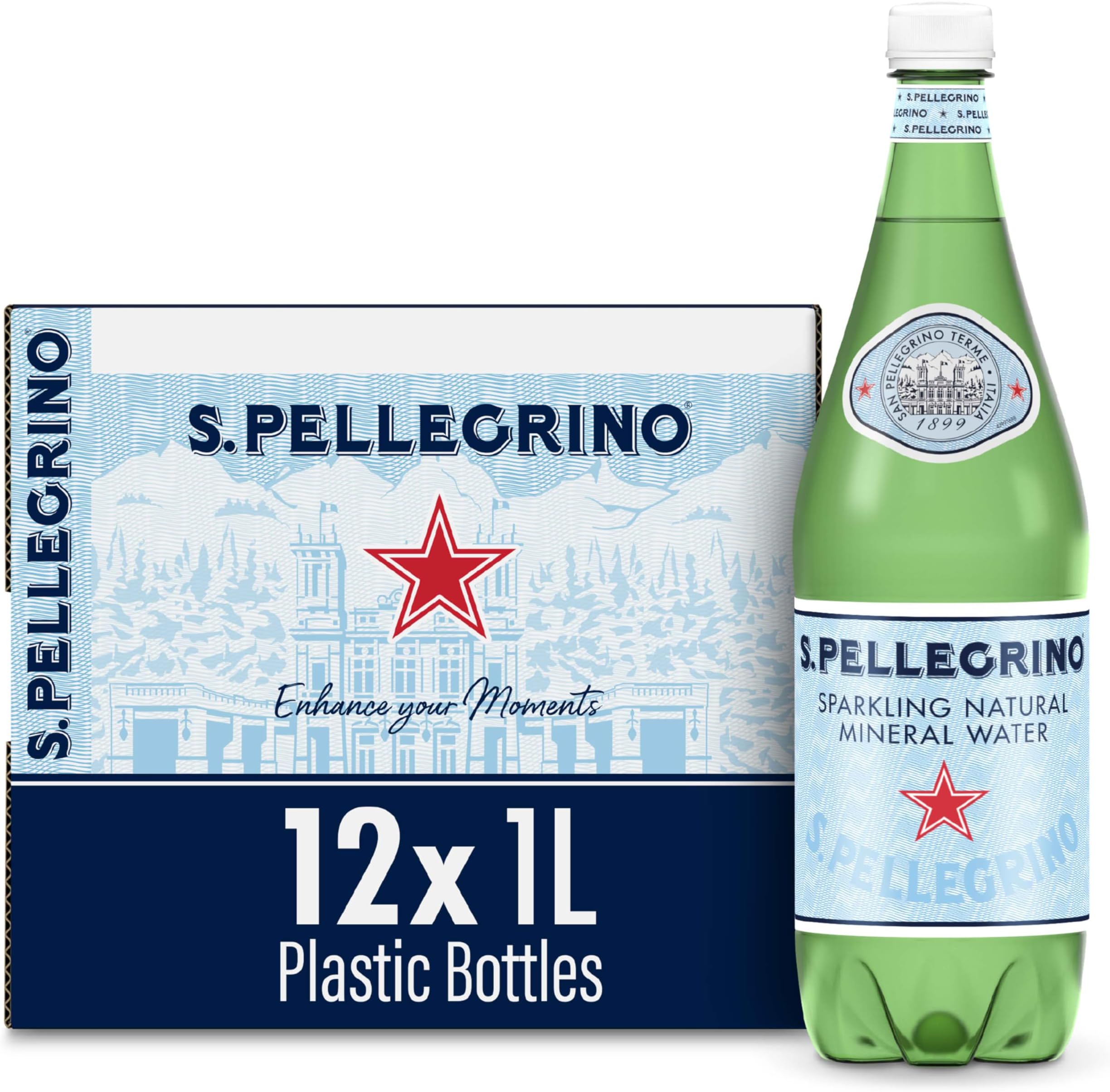 Amazon.com: San Benedetto: Sparkling Water * 16.9 Fluid Ounce (500ml) Bottles (Pack of 6 ...