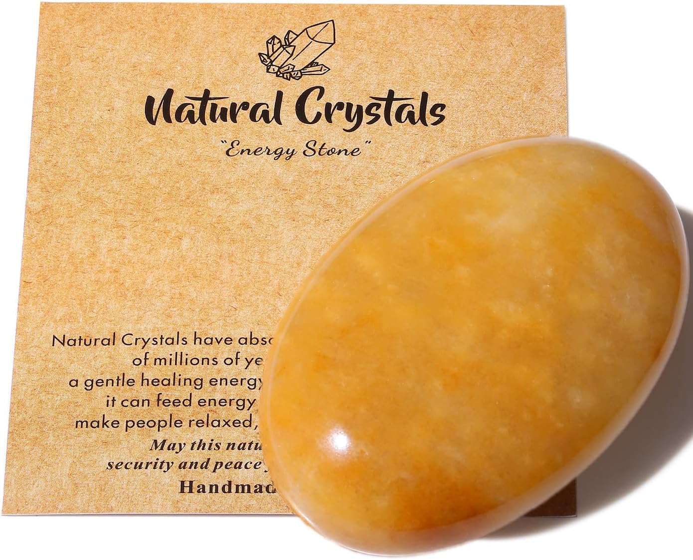 Amazon.com: MAIBAOTA 2.4" Large Topaz Crystal Stone Polished Palm Stone ...