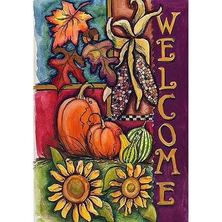 Amazon.com : Toland Home Garden 119406 Scarecrow Harvest Thanksgiving ...