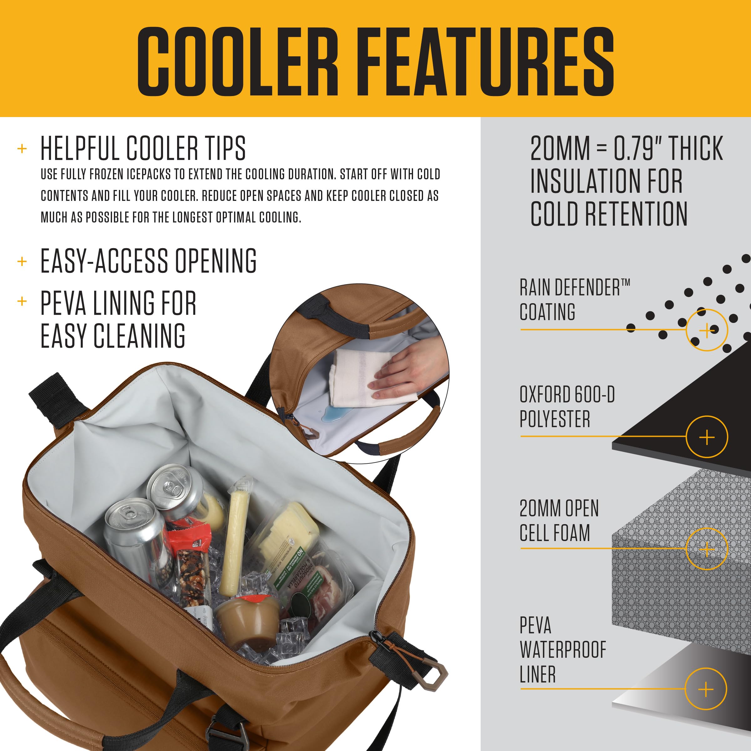 Snapklik.com : Thick Foam Fully Insulated Cold Front Coolers, Premium ...