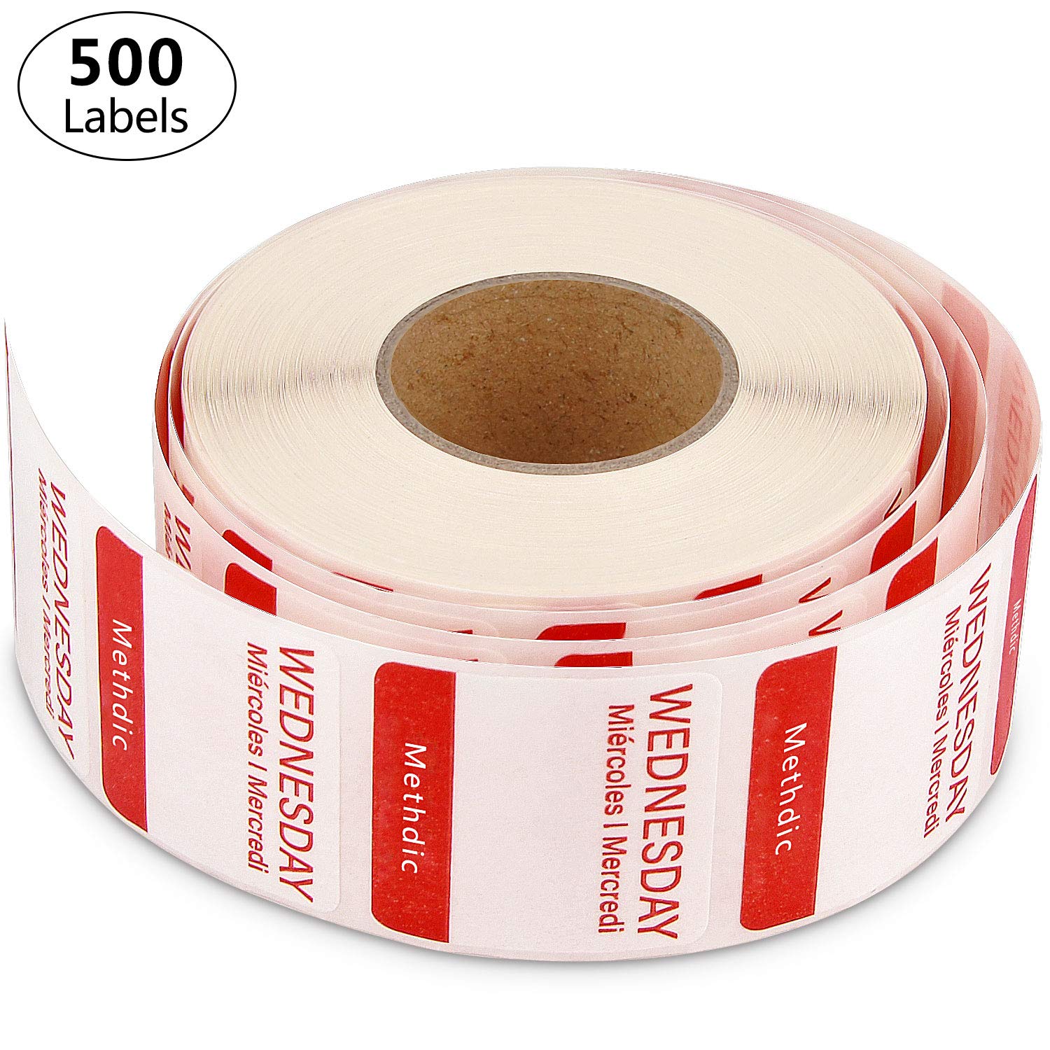 Methdic Dissolvable Food Rotation Labels Day of The Week Stickers 500 ...