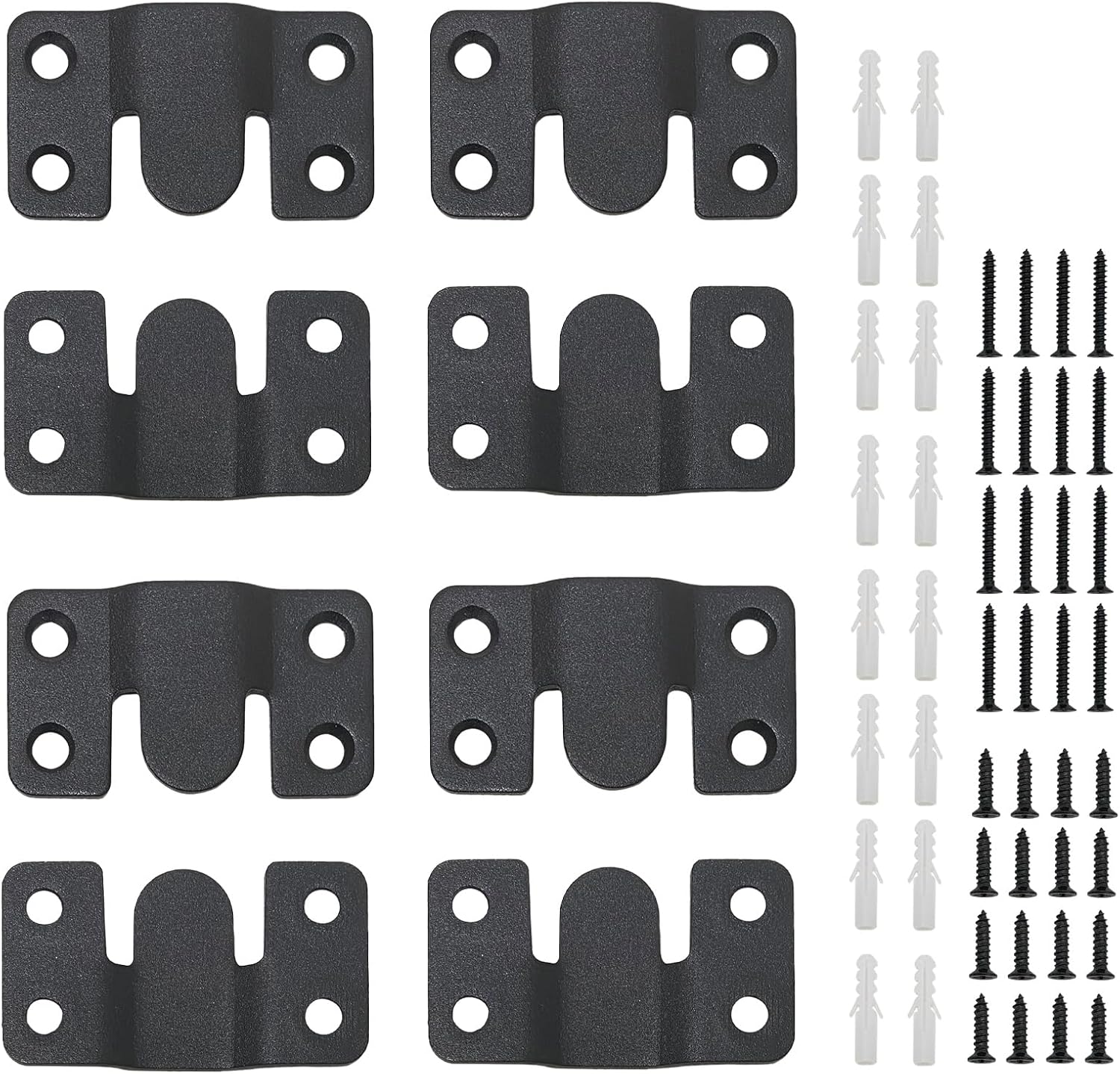 4 Pair French Cleat, Wall Mount Bracket, Wall Brackets for Hanging ...