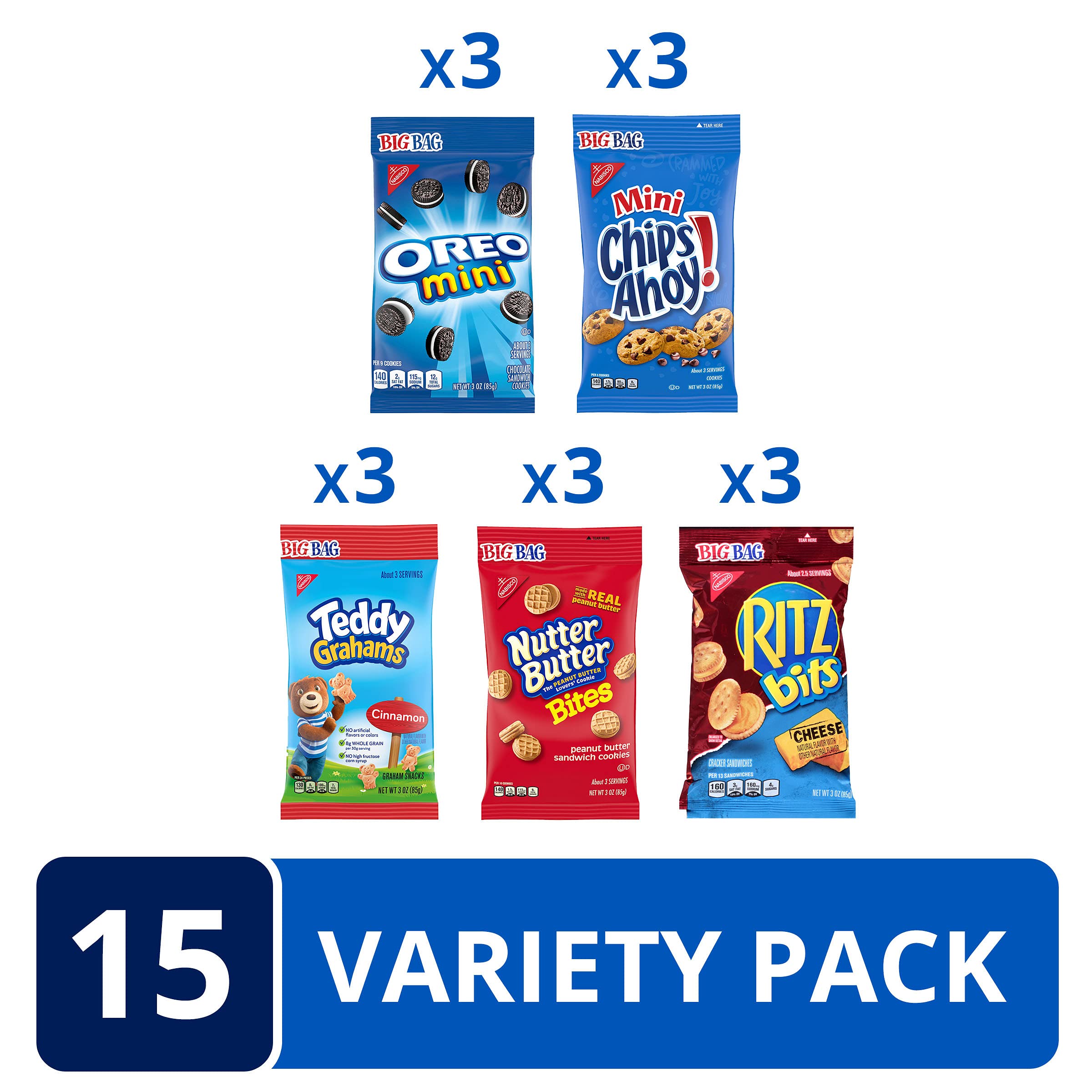 OREO Mini Cookies, CHIPS AHOY! Mini Cookies, Nutter Butter Bites, RITZ ...