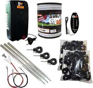 Ellofence 200m Electric Fence Kit with Wood Stake, Insulators and ...