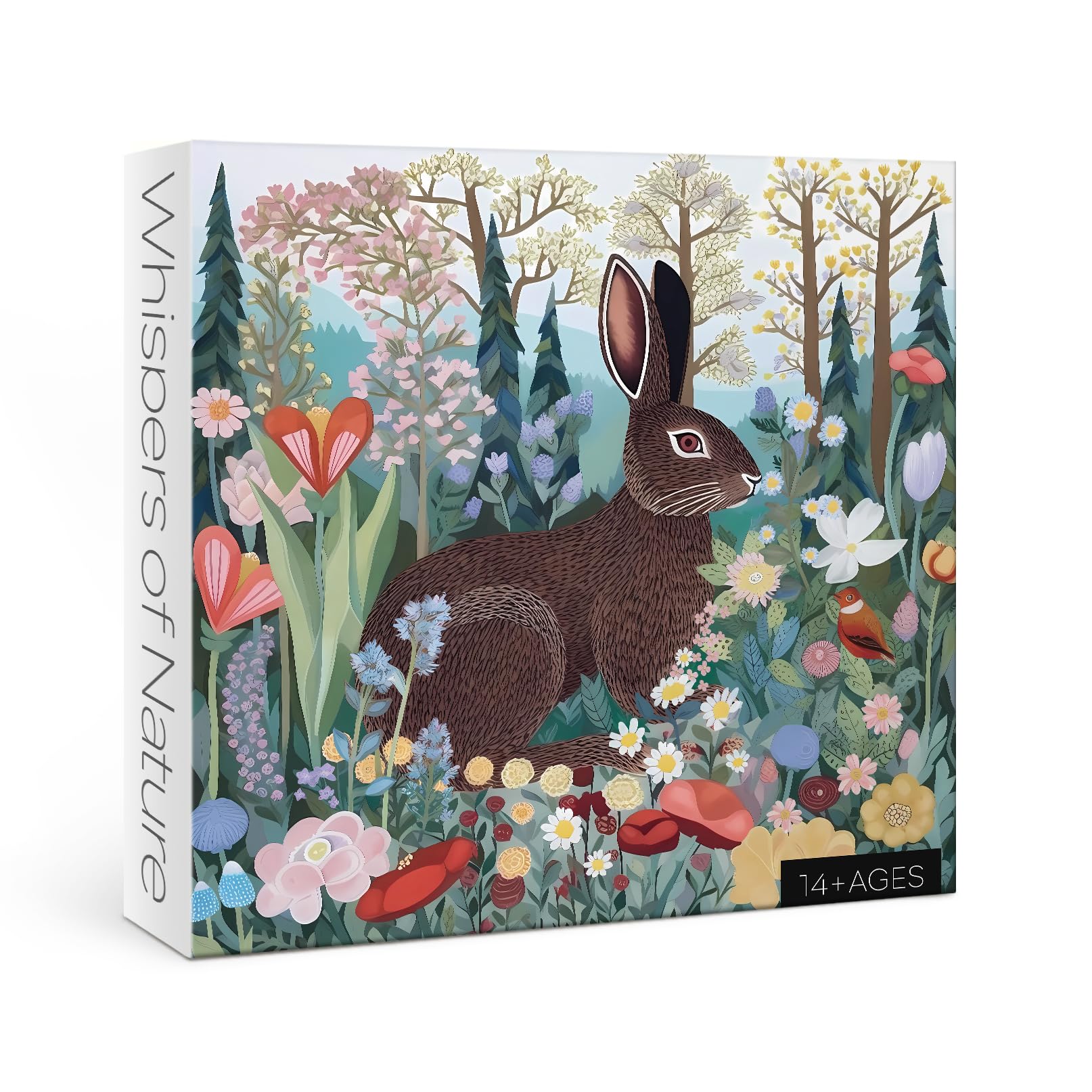Amazon.com: Flower Bunny Rabbit Puzzle for Adult 1000 Piece, Colorful ...