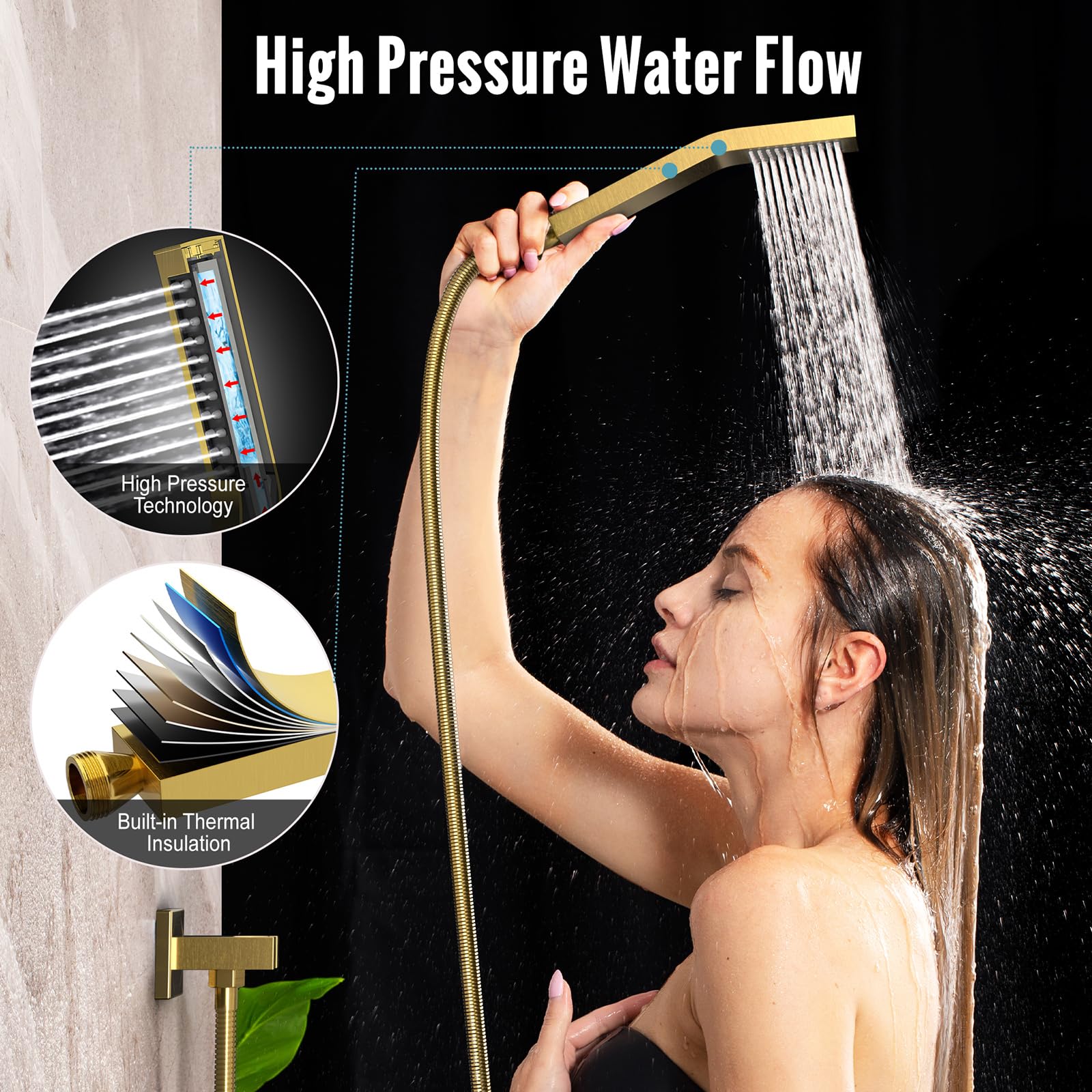 Snapklik.com : SR SUN RISE Shower System - Shower Faucet Set