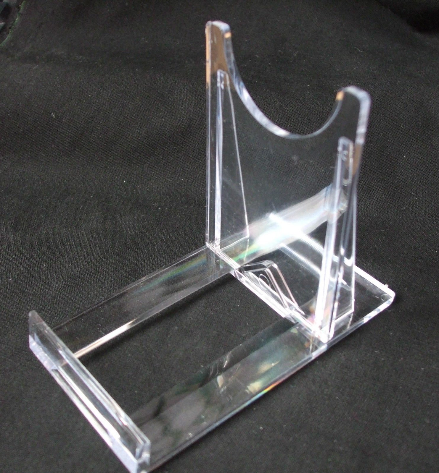 100 LARGE CLIP TOGETHER SLIDING PERSPEX DISPLAY STANDS 9.5CM X 8CM ...